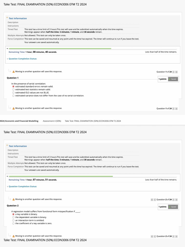 MCQ Final Exam Screen Shot | PDF