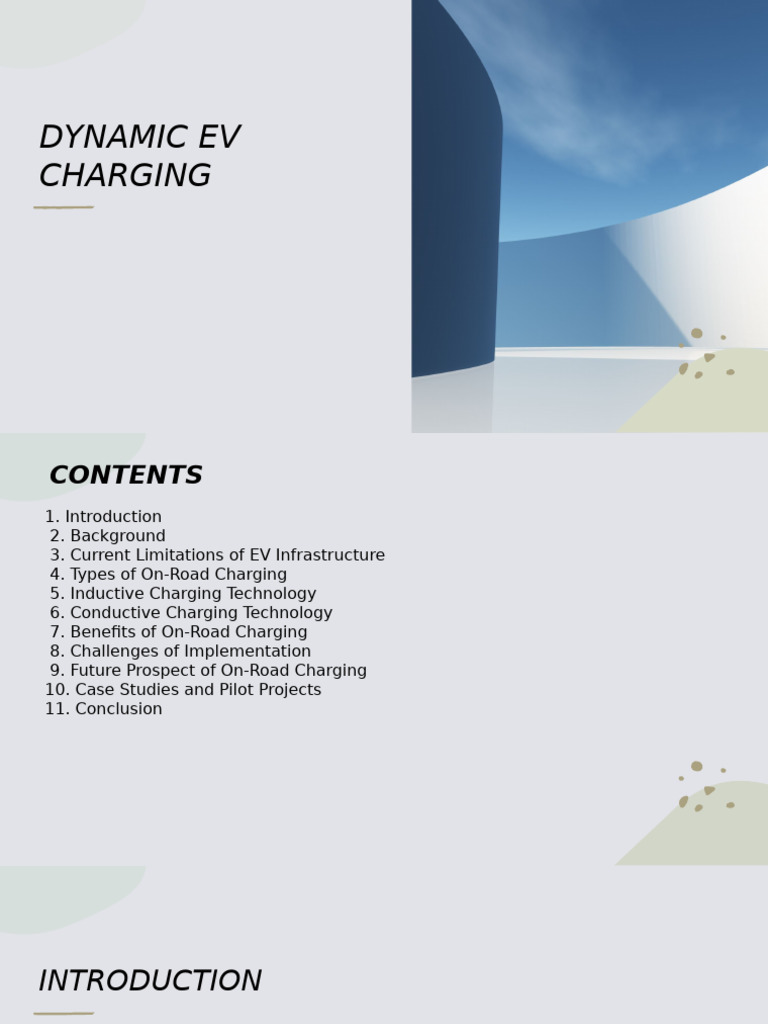 Dynamic Ev Charging | PDF | Electric Vehicle | Infrastructure