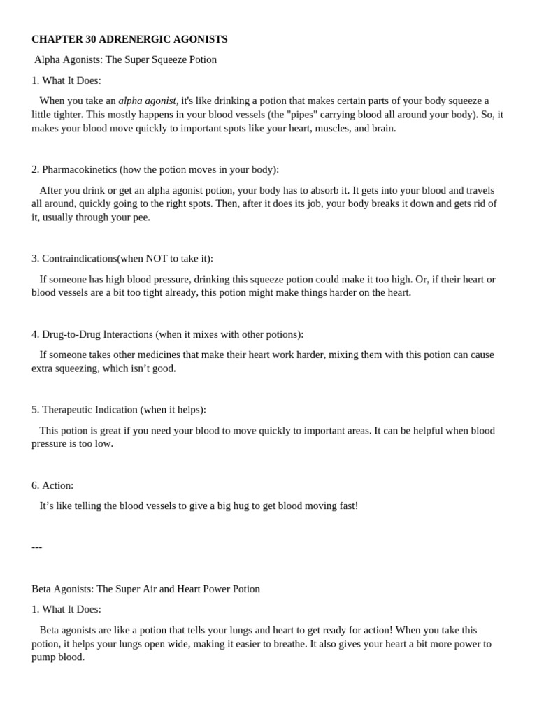 Chapter 30 Adrenergic Agonists | PDF | Heart | Medical Specialties