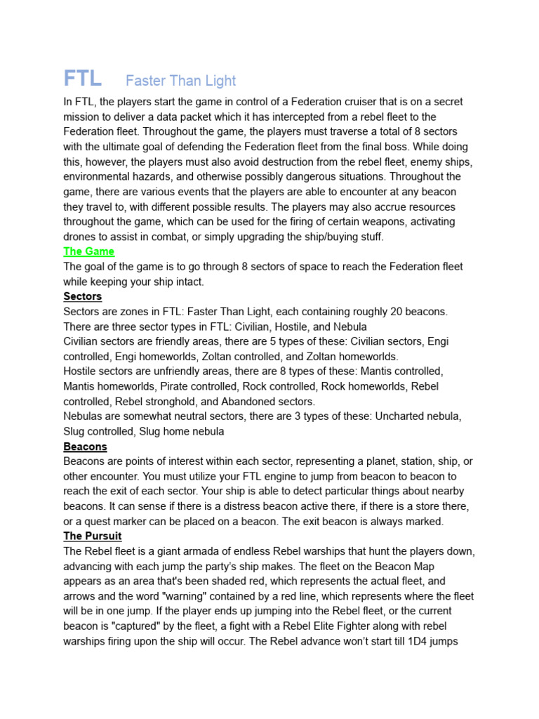 Reddit Copy of FTL Faster Than Light | PDF | Anti Aircraft Warfare