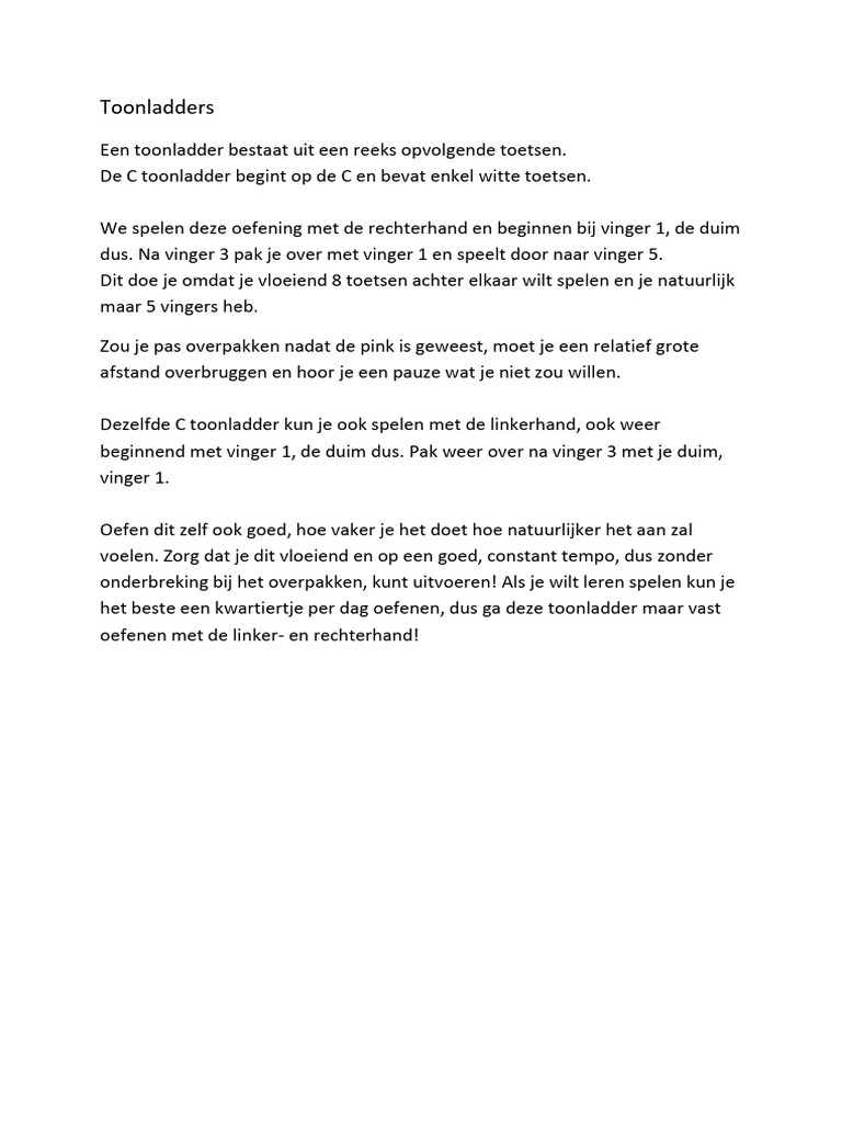 1.4 Toonladders | PDF