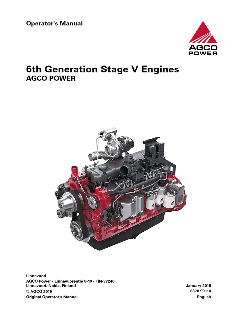 49-98 Stage V, 6th Generation Engines AP OM - EN - 837099114 | PDF ...