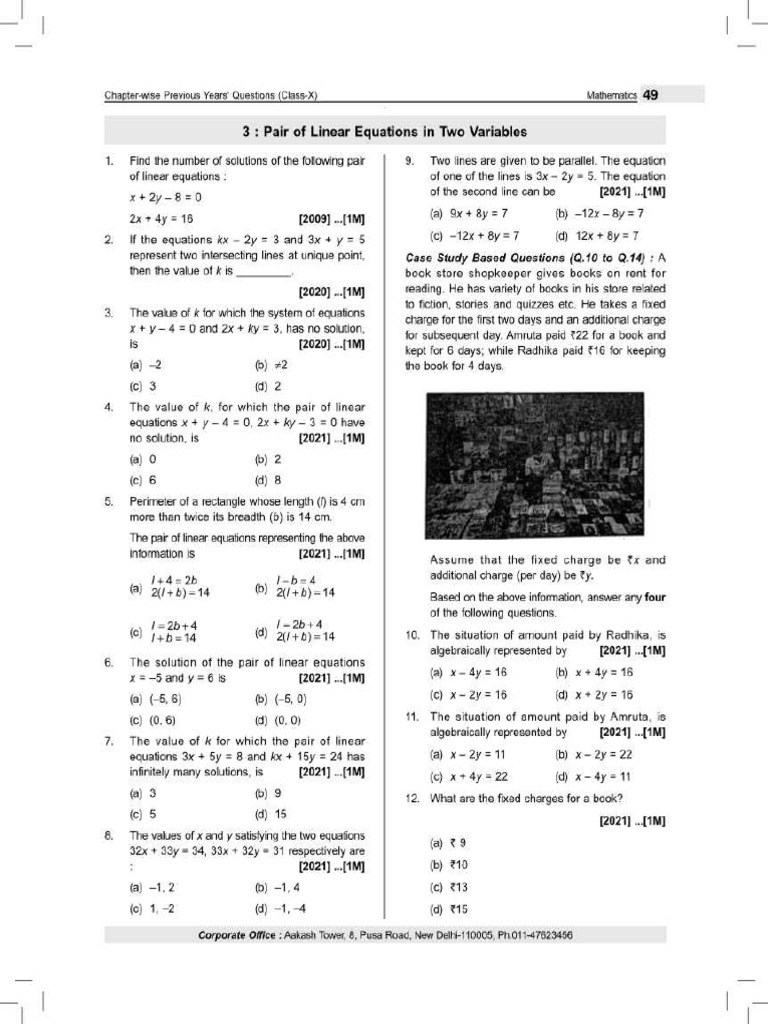 CBSE-X Chapterwise (Previous Years) Qs - Science & Mathematics - Final - 11zon - Removed | PDF