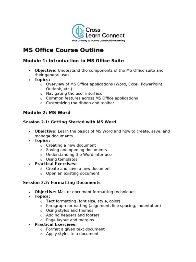 MS Office Skills for Beginners | PDF | Microsoft Excel | Microsoft Word