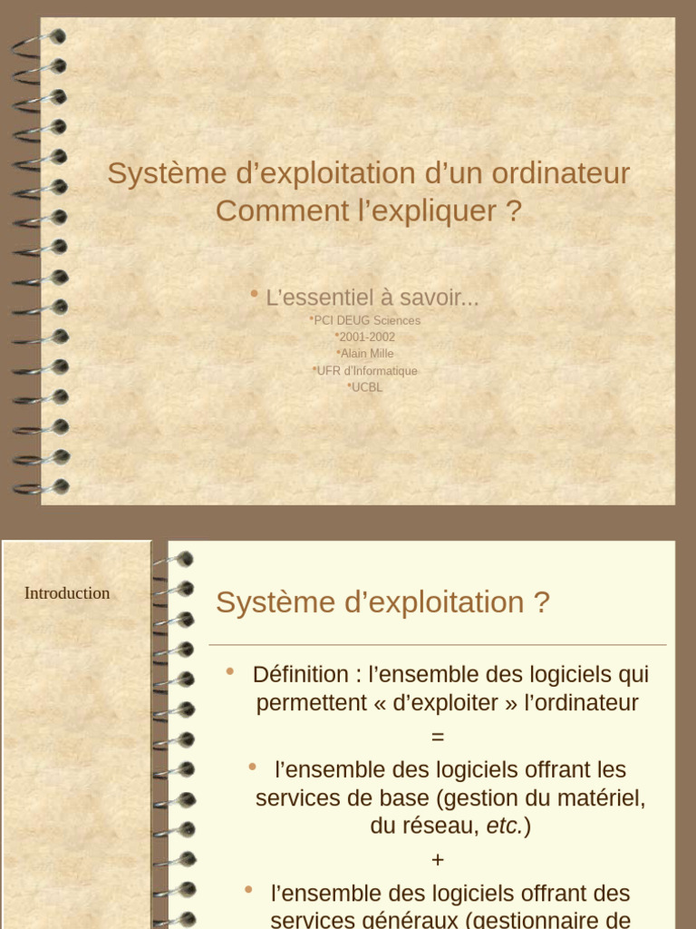 Module Systeme Exploitation-A-Verifier | PDF | Kernel (Système d'exploitation) | Application