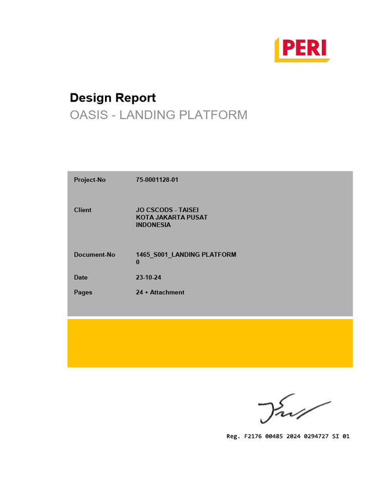 Engineering Design for Landing Platform | PDF | Structural Engineering ...