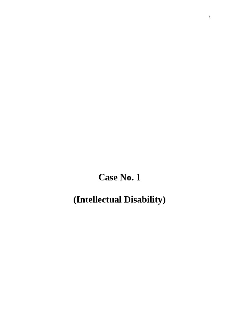 MK | PDF | Intellectual Disability | Intelligence Quotient