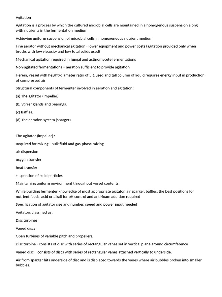 Agitation | PDF | Fluid Dynamics | Liquids