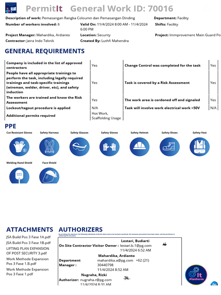 General Permit Expansion Pos 3 04 Nov 2024 | PDF | Welding | Construction