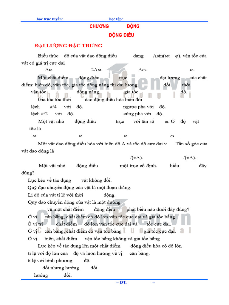 Vat Li 11 Moi Chuong 1 Bai 1 KDA | PDF