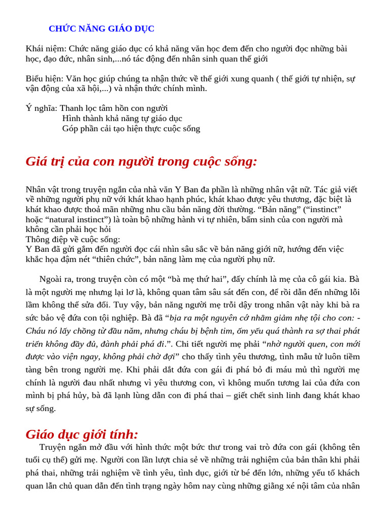 CH C Năng Giáo D C | PDF