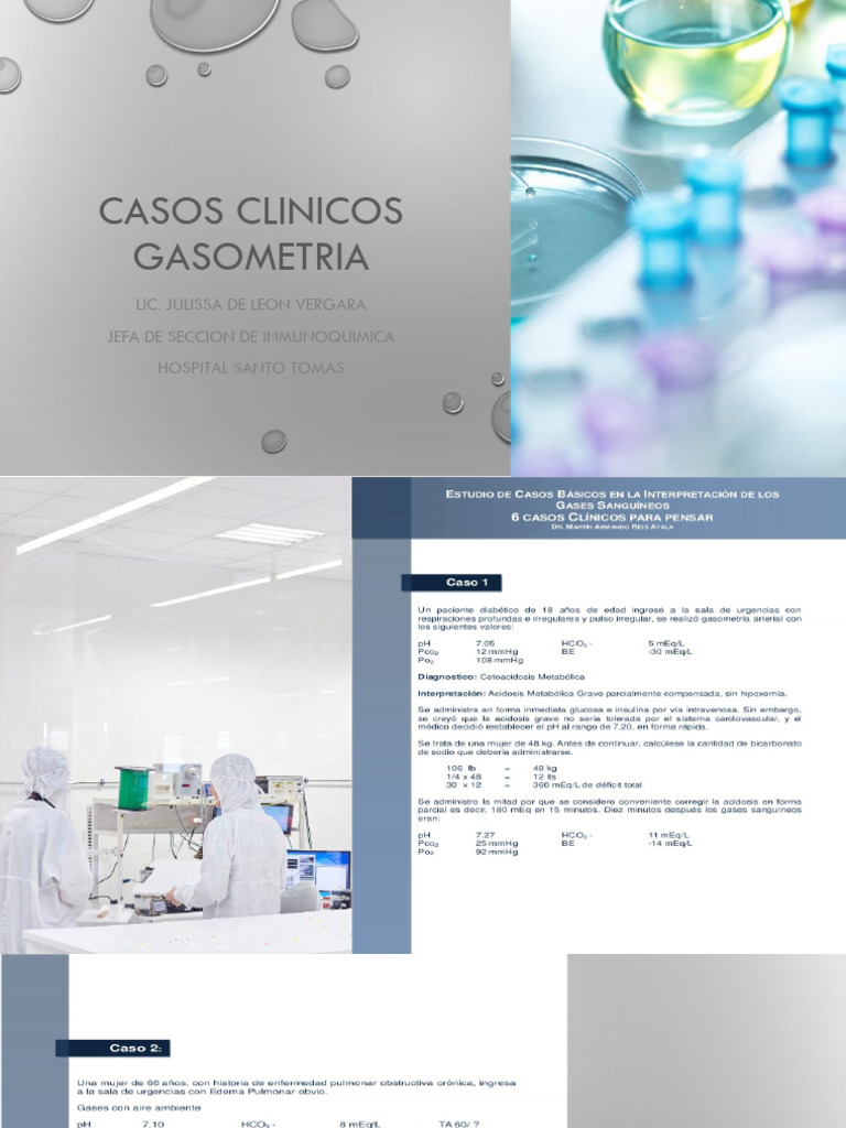 Casos Clinicos Gasometria | PDF