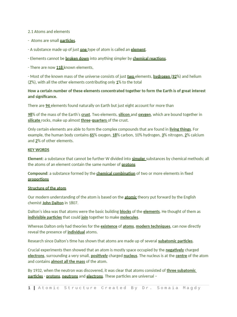 New DOC Document | PDF | Atoms | Atomic Nucleus