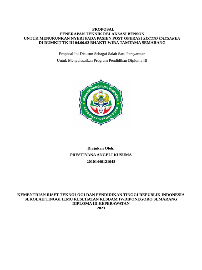 Proposal Kti Angel Revisi | PDF