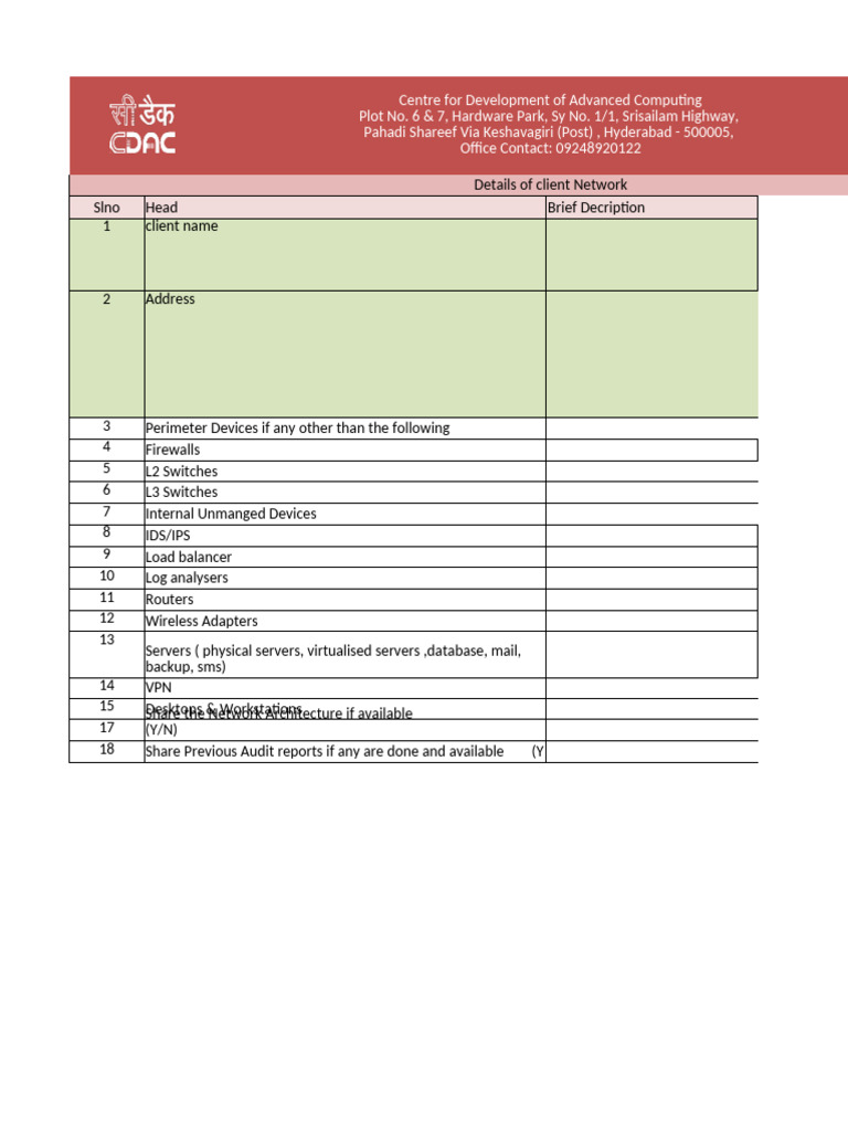 Audit Requirements From Client Network | PDF