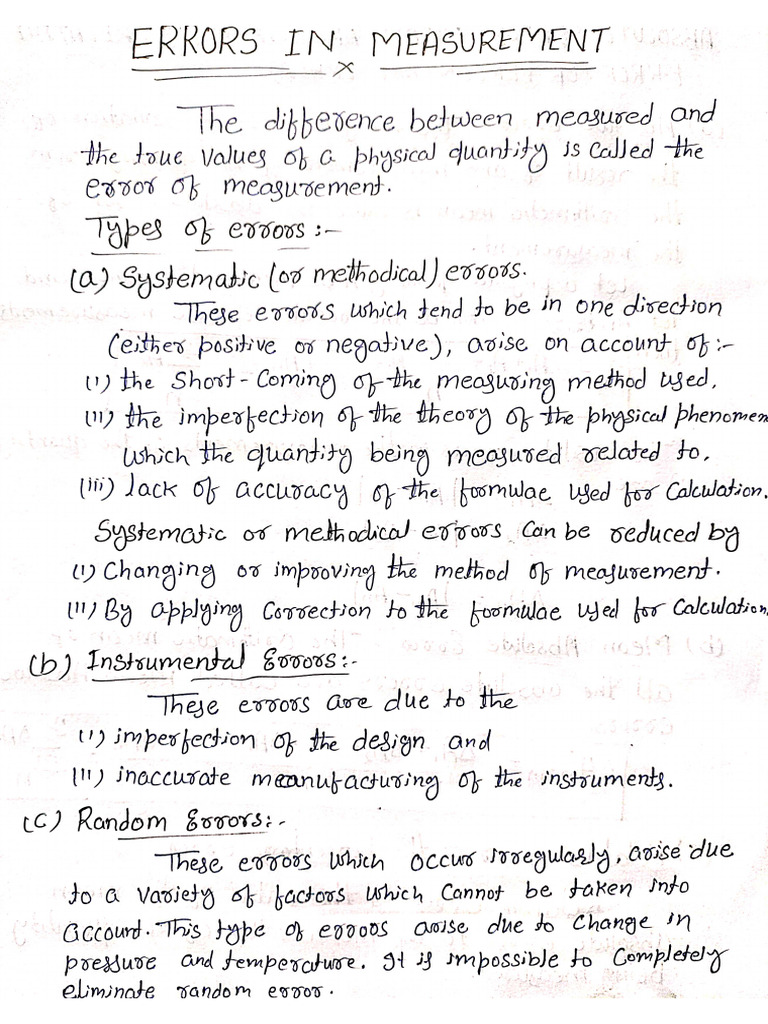 Error Analysis | PDF