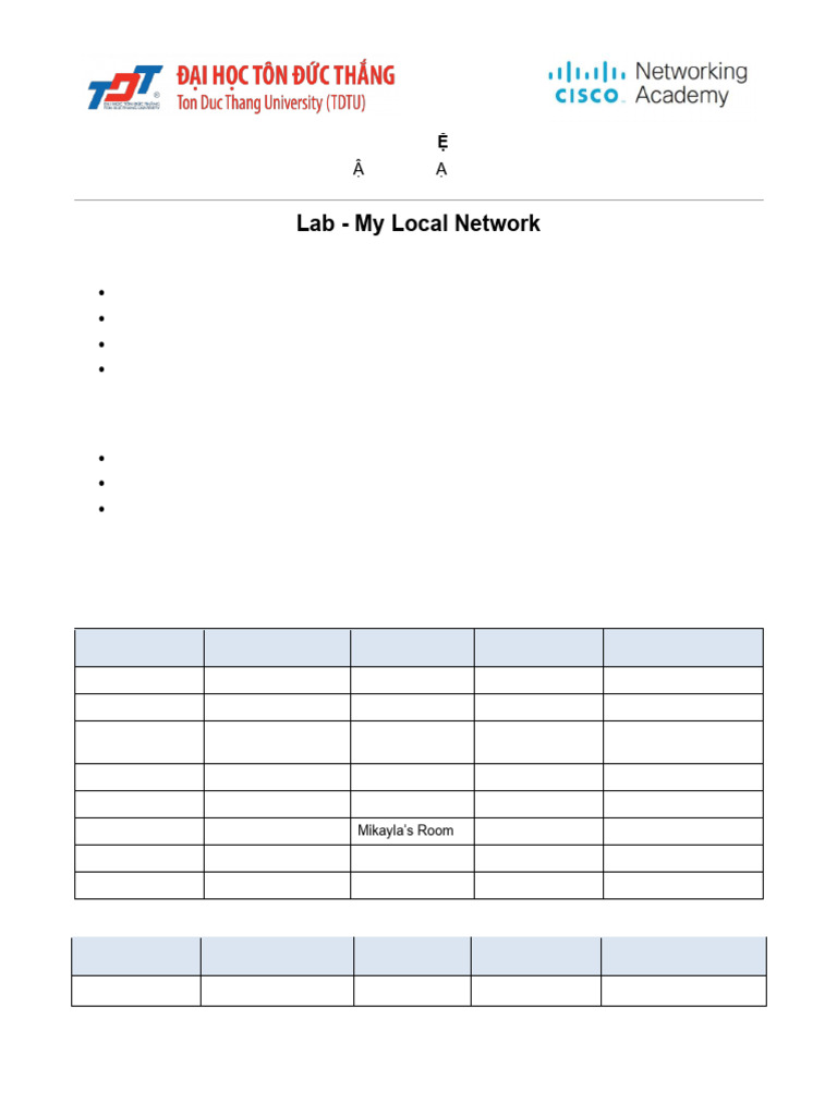 Tutorial 1 - My Local Network | PDF