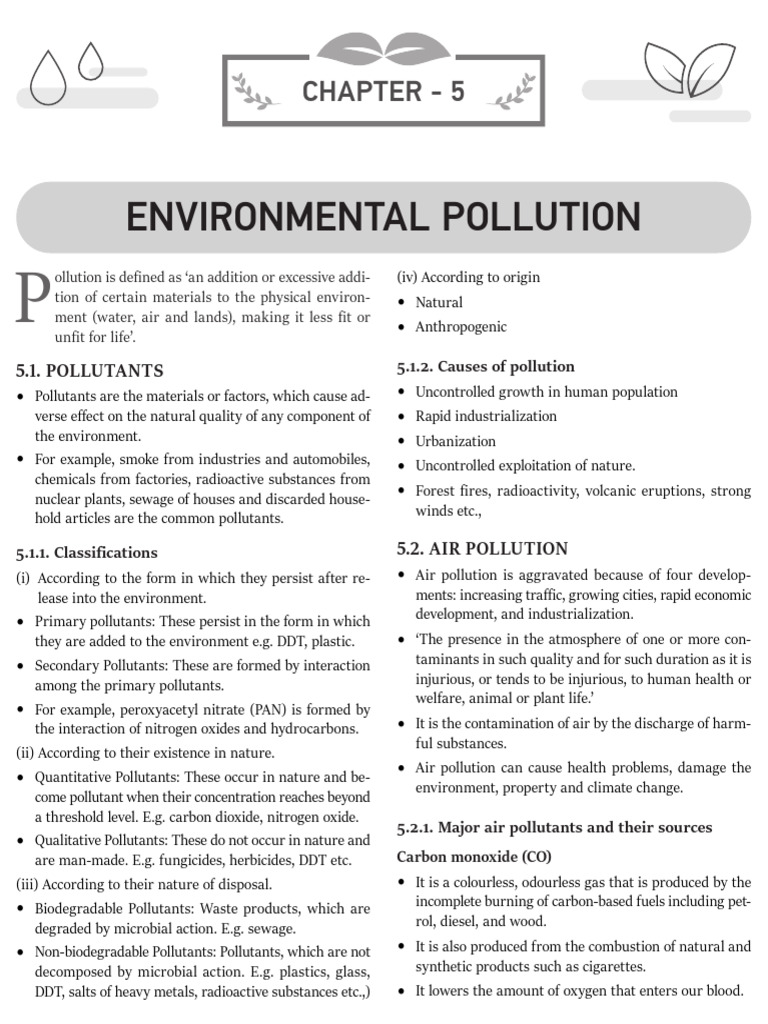 Environmental Pollution | PDF | Smog | Air Pollution