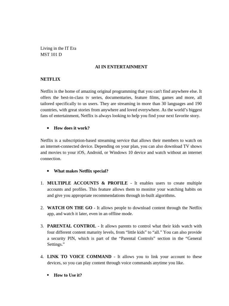 It Script | PDF | Spotify | Software