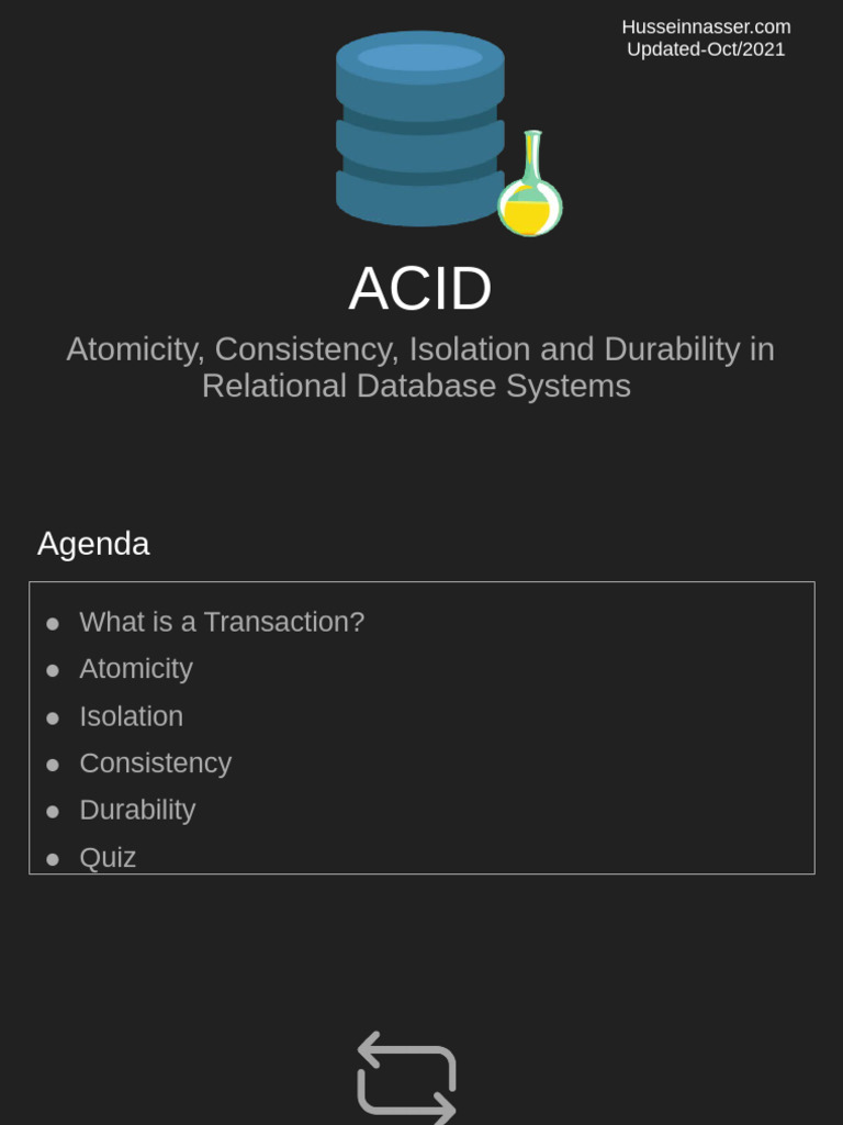 001 ACID-Updated | PDF | Database Transaction | Acid