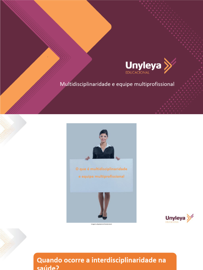 FCS - Multidisciplinaridade e Equipe Multiprofissional | PDF | Carreira e Crescimento