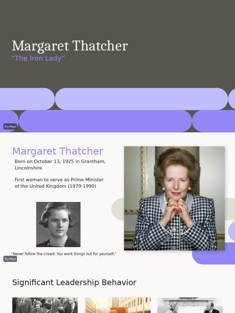 Margaret Thatcher's Leadership | PDF | Margaret Thatcher | Trade Union