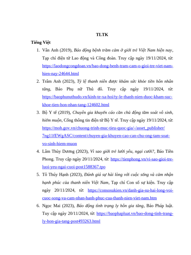 TLTK - TLH 231124 | PDF