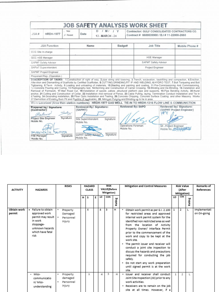 3.1.2 TRENCH EXCAVATION - MANUAL-MECHANICAL-MARL ROAD-RIG ROAD AREA ...