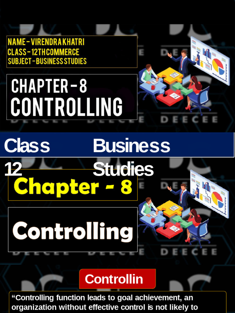 of BST CHAPTER 8 (Controlling) | PDF | Disciplines | Goal