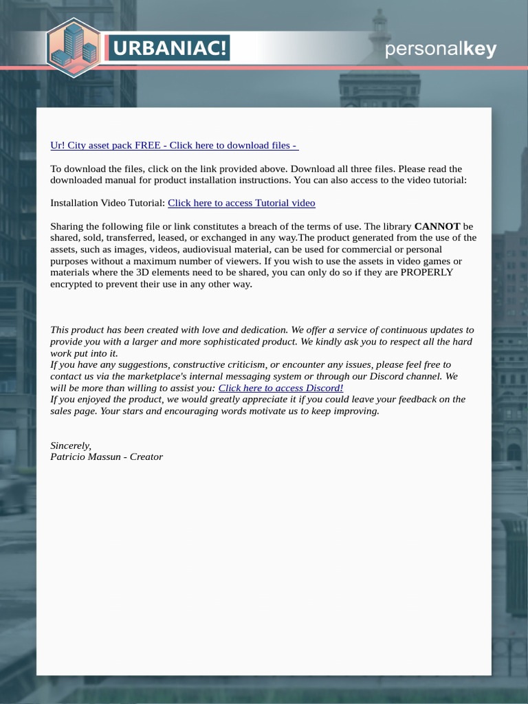 Ur! CAP FREE - Key | PDF