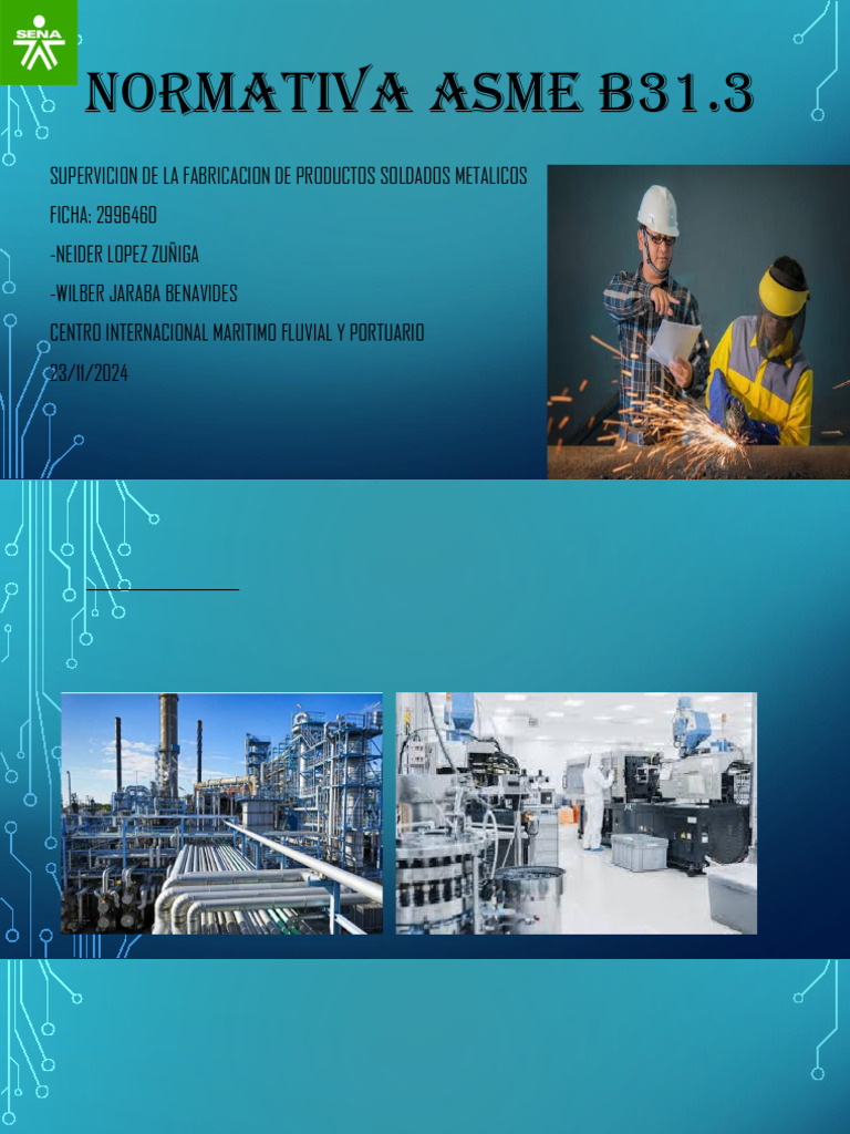 Normativa Asme B31.3 | PDF | Tubería (transporte de fluidos) | Hierro