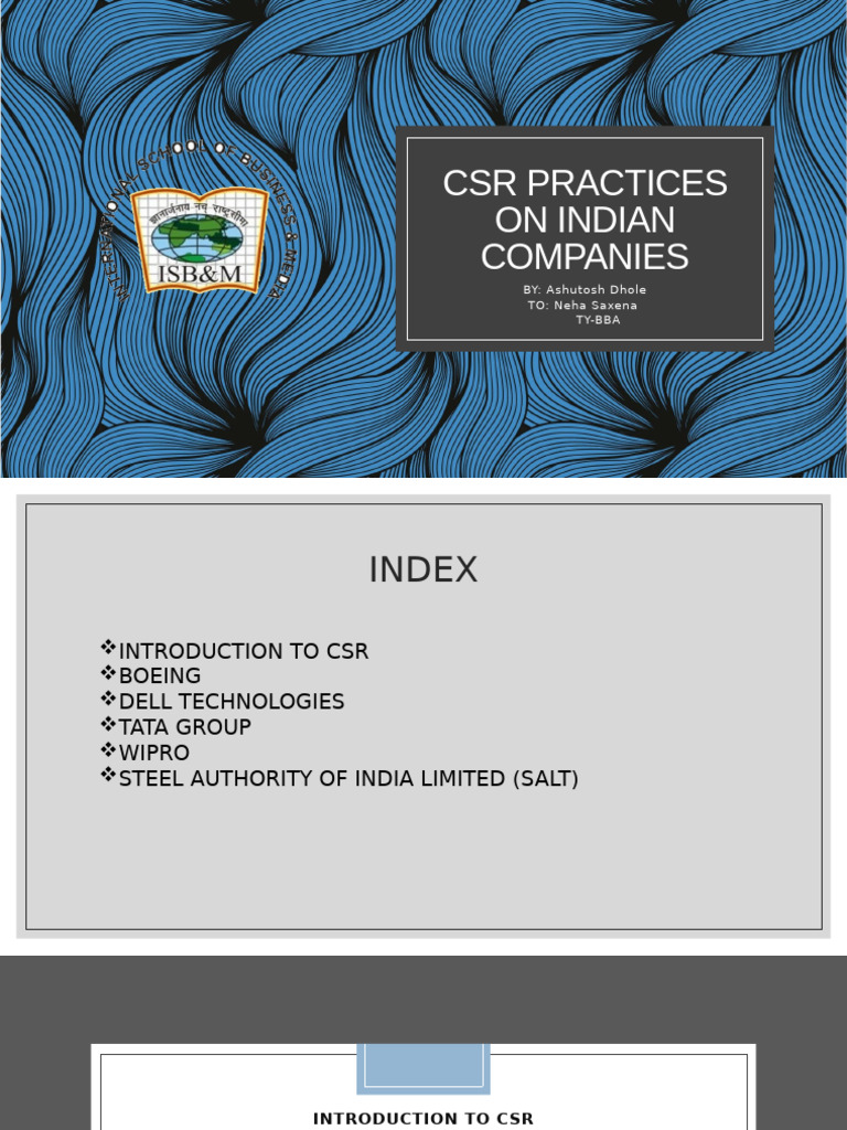 Csr Ashutosh Ppt | PDF | Corporate Social Responsibility | Boeing