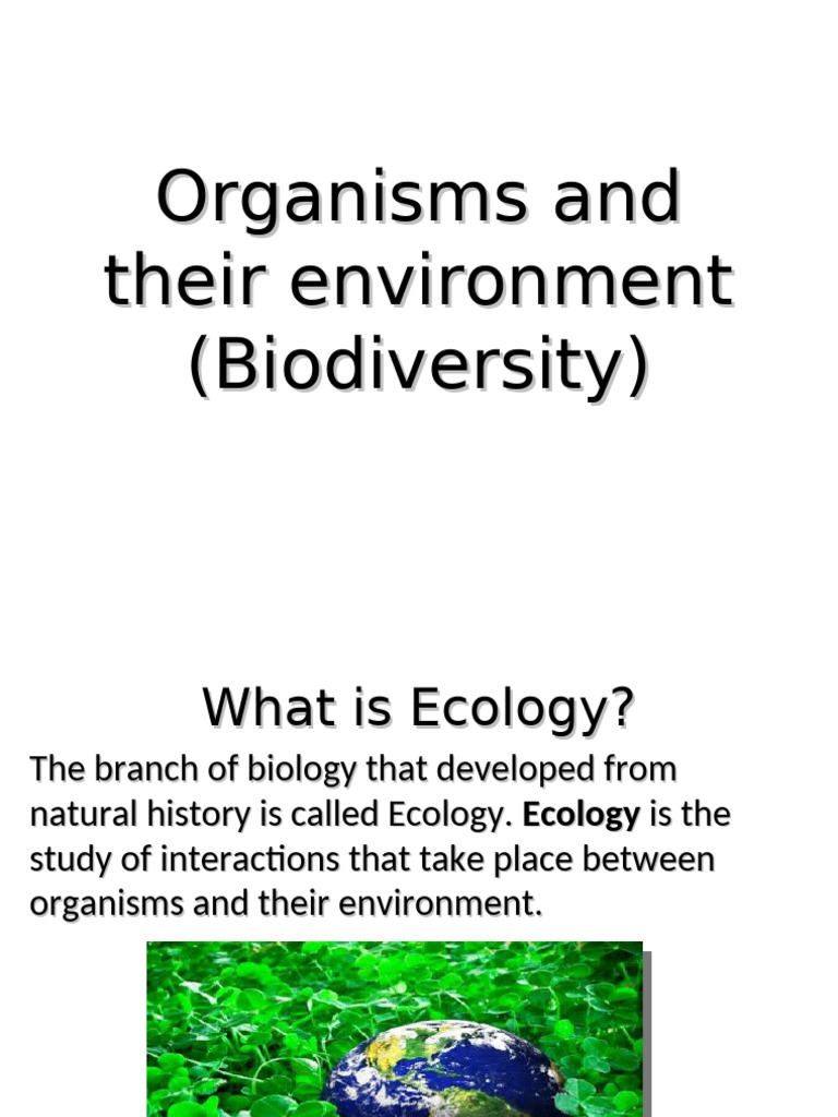 Topic 10. Introduction To Biodiversity | PDF | Ecosystem | Natural ...