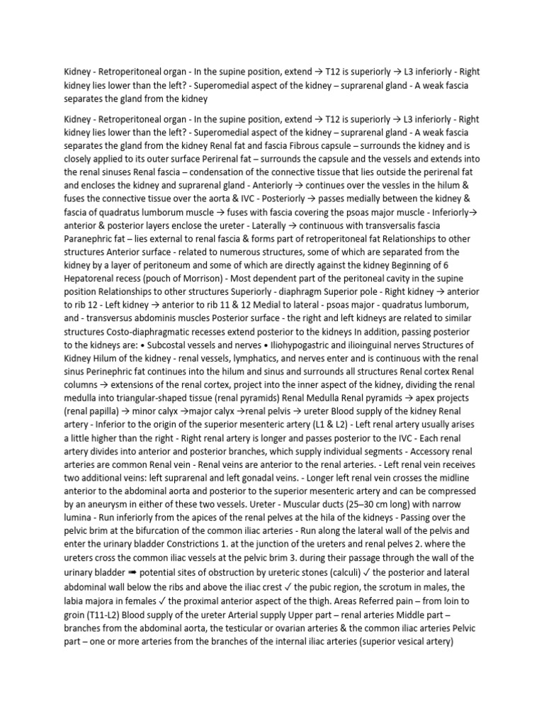 Kidney Pdf Kidney Animal Anatomy