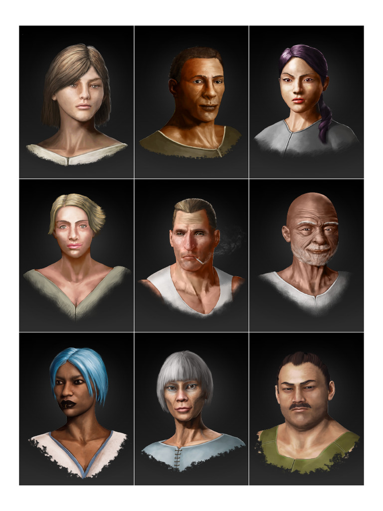 Portrait Et Noms - Planche | PDF