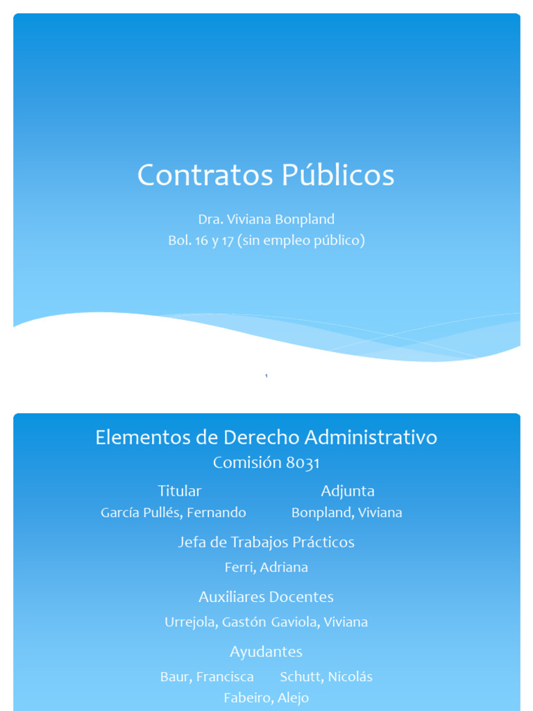 Contratos Publicos | PDF | Concesión (contrato) | Justicia