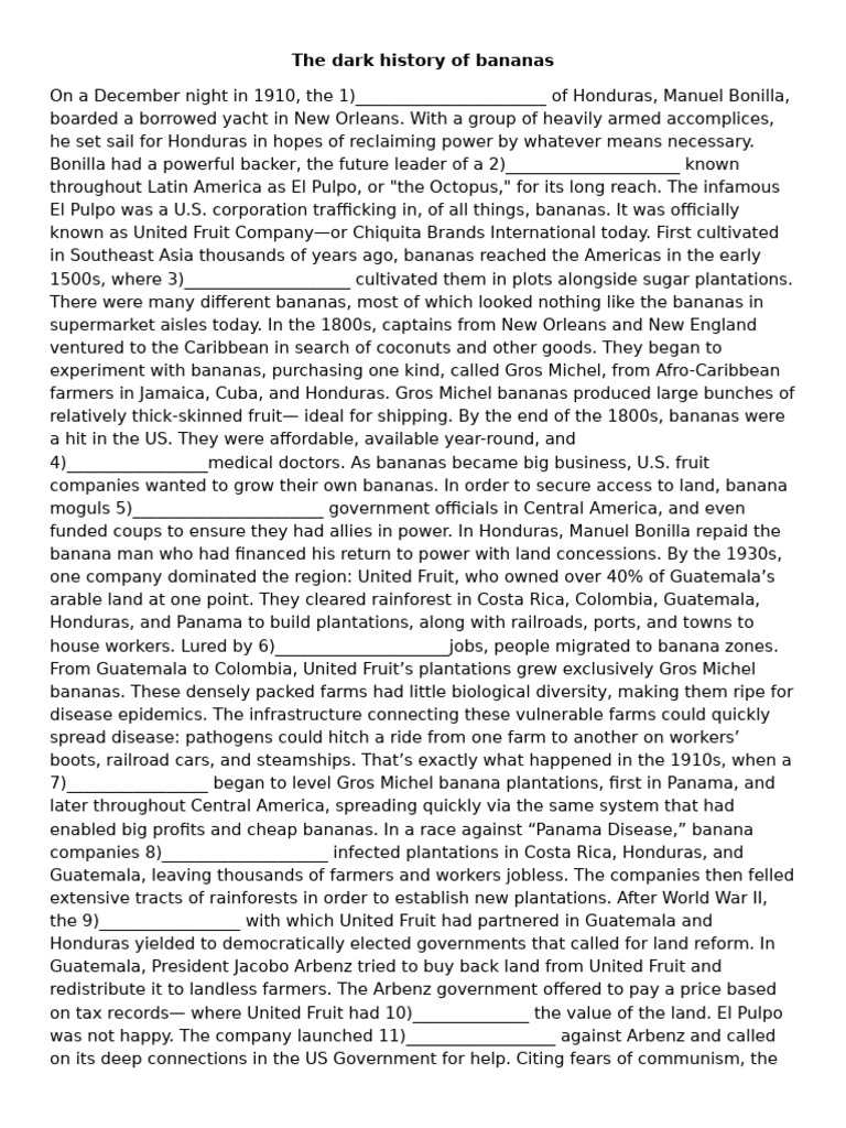 authentic listening 2 | PDF | Banana