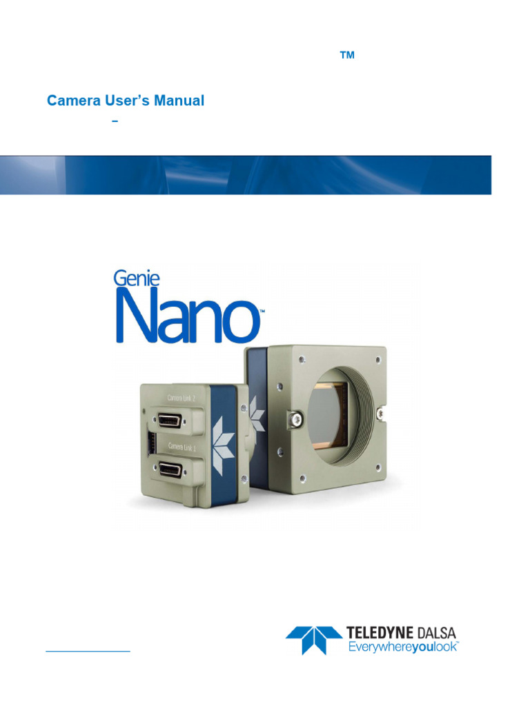 Teledyne DALSA Genie Nano Series Manual | PDF | Electromagnetic ...