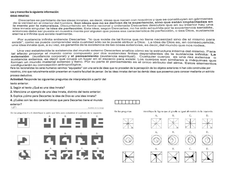 Ideas Innatas. | PDF
