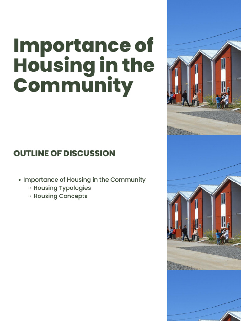 Importance of Housing in The Community | PDF | Building | Condominium