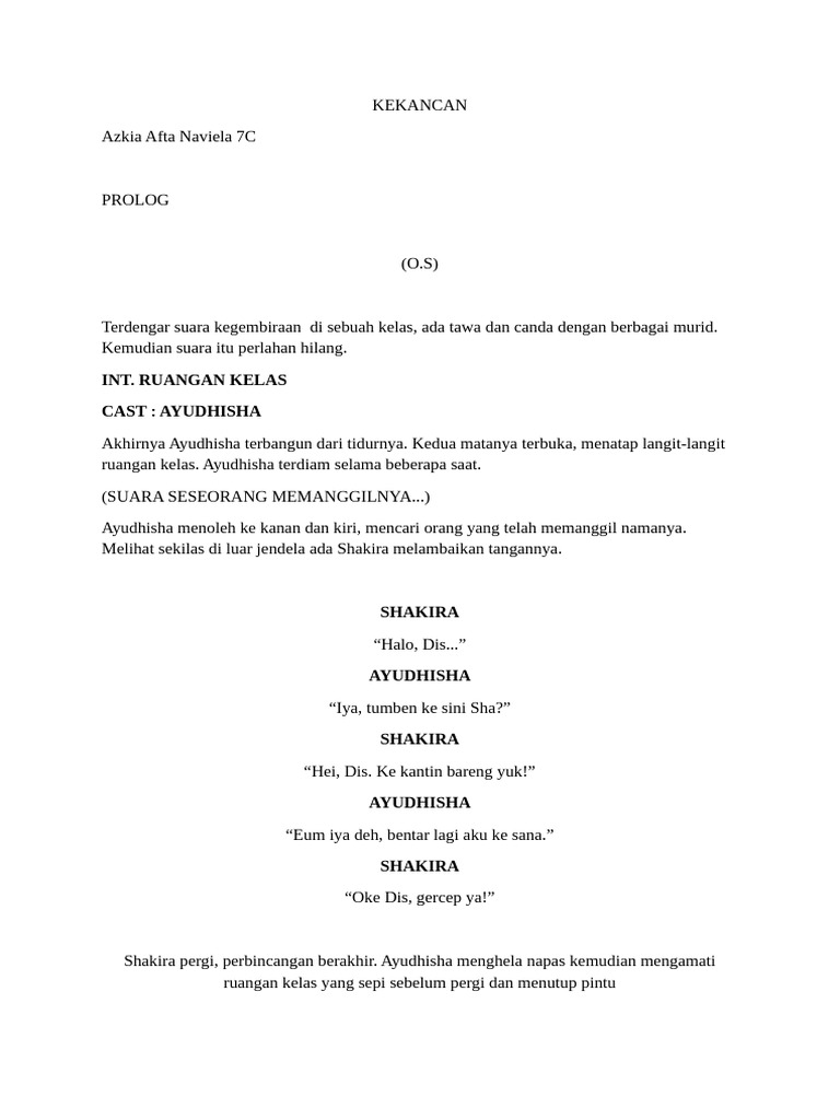 Kekancan, Azkia Afta Naviela, 7C | PDF