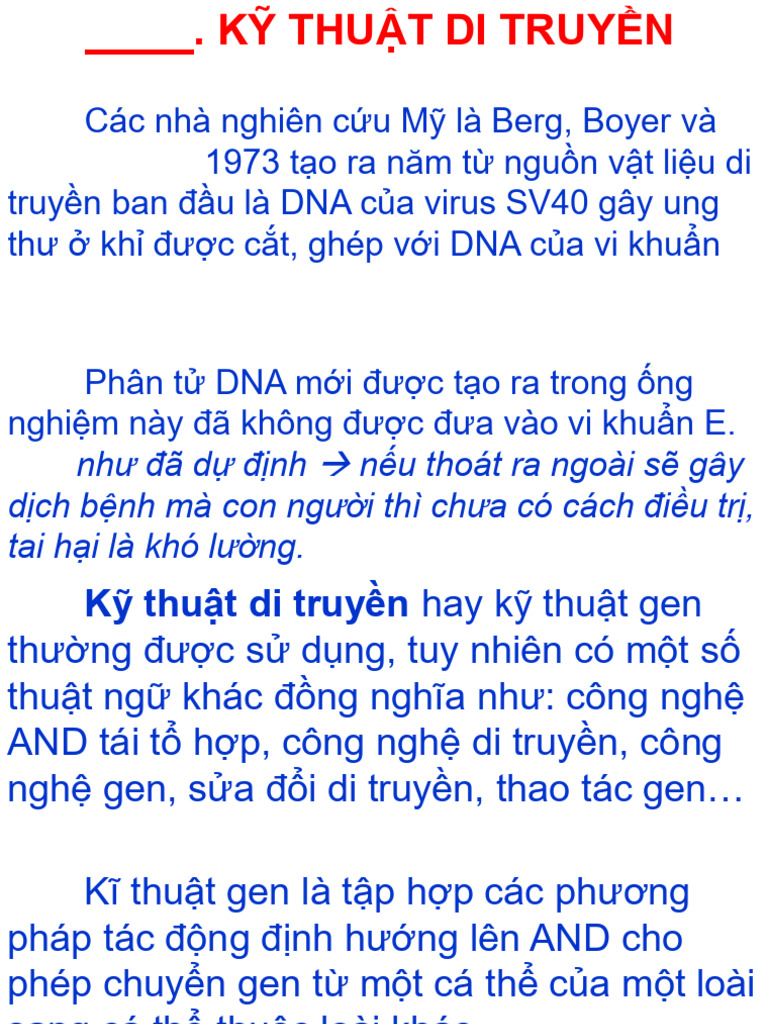 Bai. KT Di Truyen | PDF