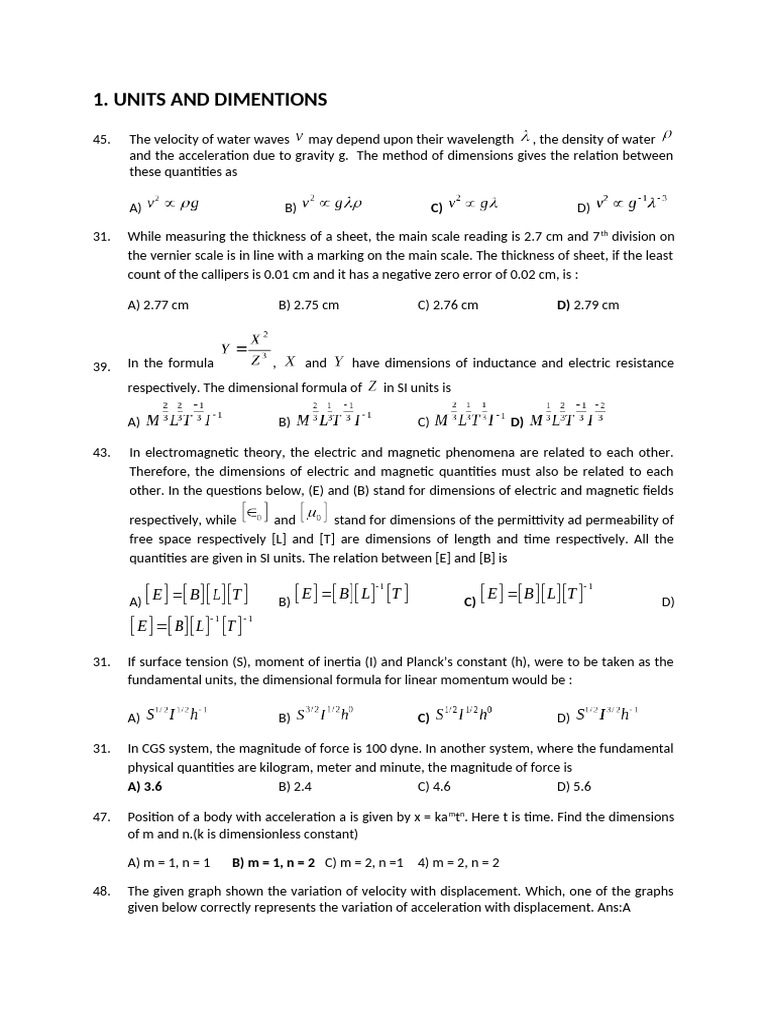 22-23 Chapterwise Questions - 2 | PDF | Force | Collision
