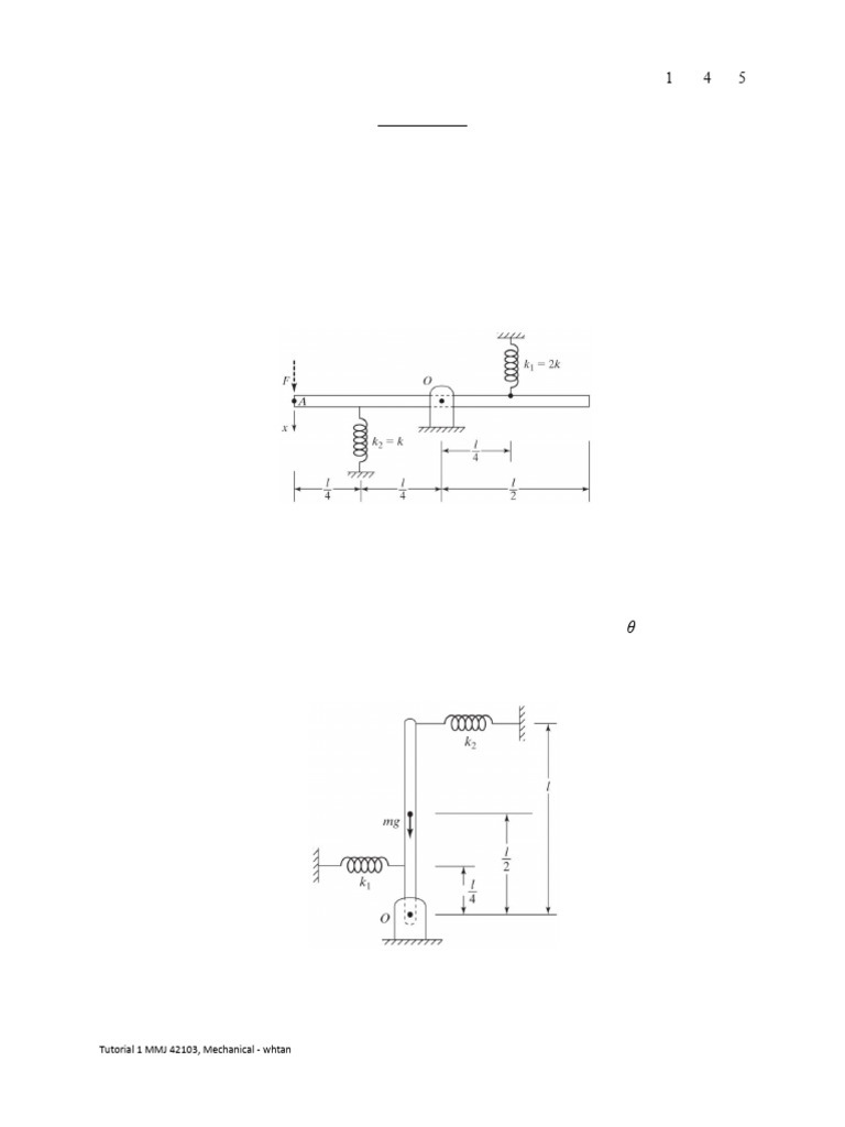 Tutorial vibration | PDF | Oscillation | Damping