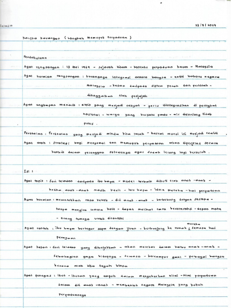 BM (Karangan) Tingkatan 5 | PDF