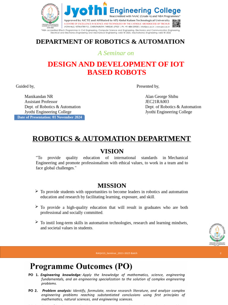 Jec21ra003 Alan George Shibu | PDF | Internet Of Things | Graphical ...