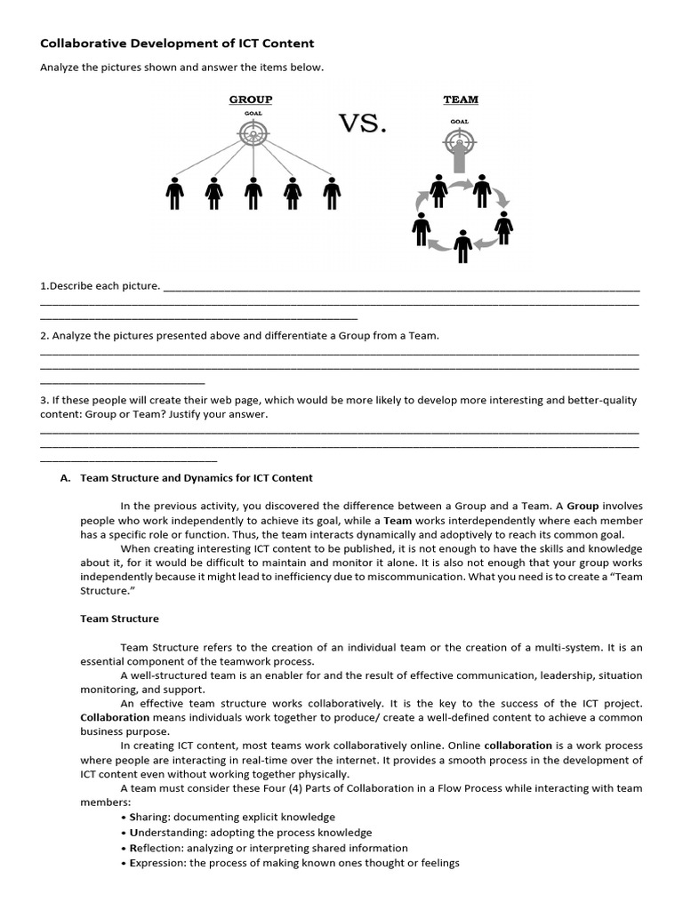 Collaborative Development of ICT Content | PDF | Educational Technology | Project Management