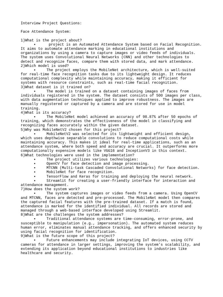 Interview Project Questions | PDF | Applied Mathematics | Artificial ... Interview Project Questions | PDF | Applied Mathematics | Artificial ...