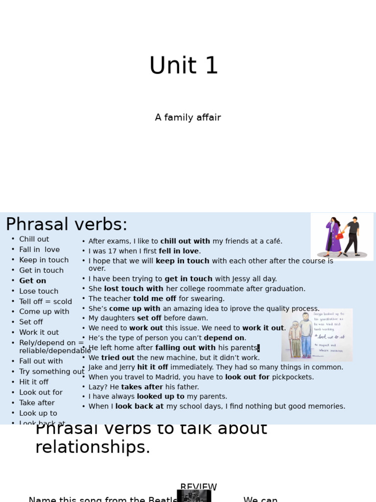 Unit 1 Family Present Perfect and Continuous (Autosaved) | PDF