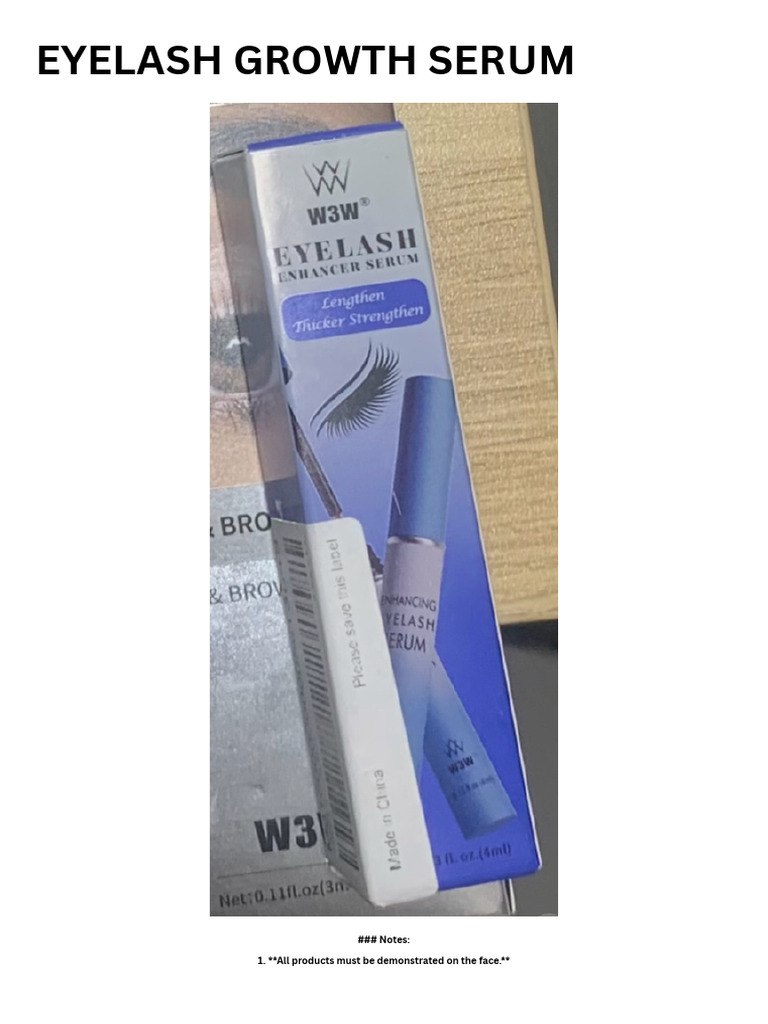 EYELASH GROWTH SERUM | PDF | Cosmetics